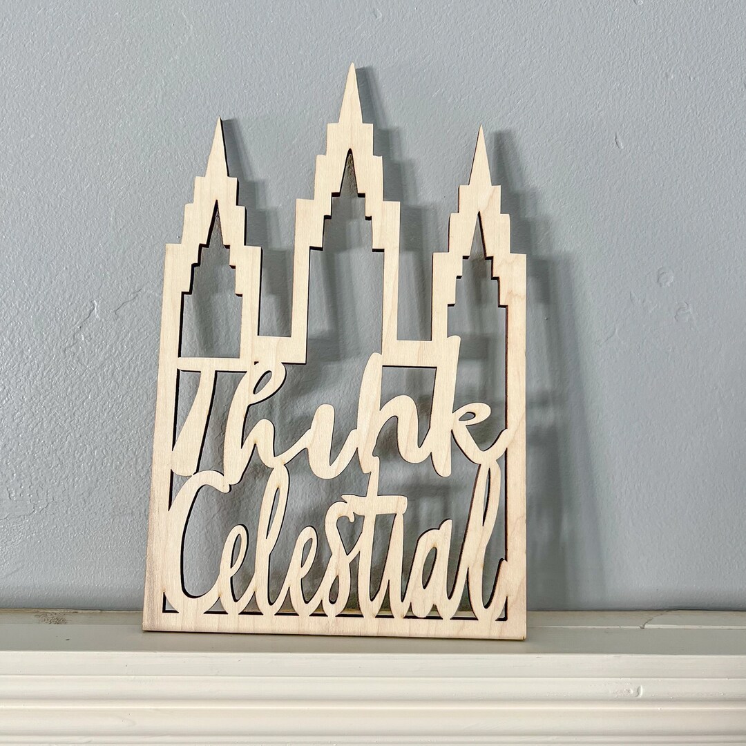 Think Celestial Art Jesus Christ Wall Décor LDS Temple Sign covenant ...