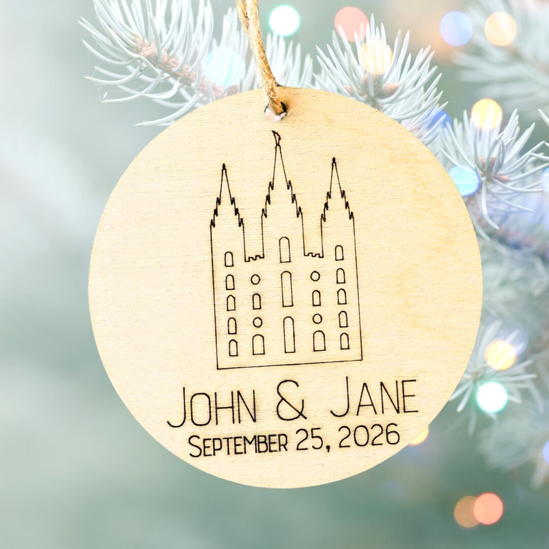 Salt Lake Temple Wedding Favor | Custom LDS Reception Gift ...