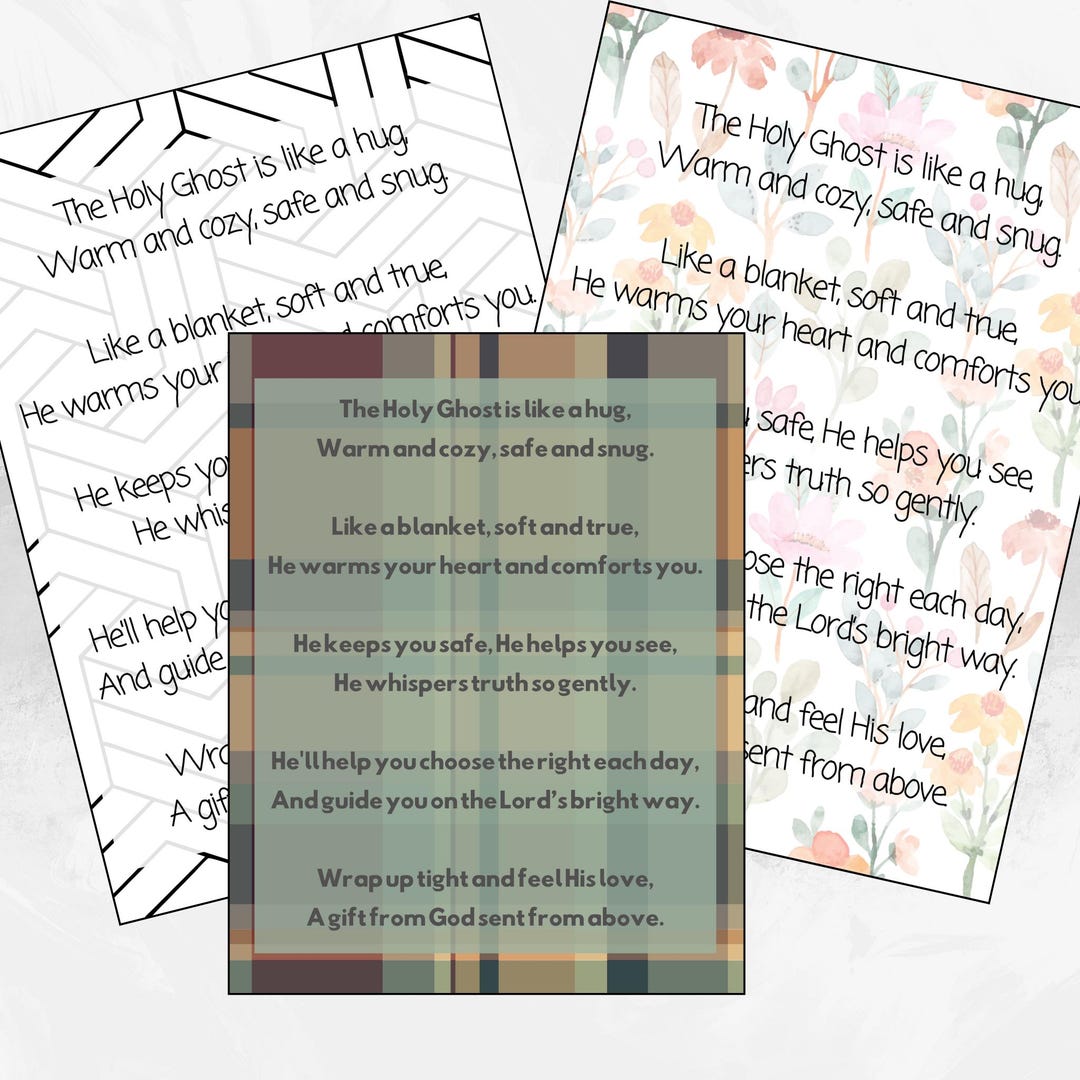 Holy Ghost Poem Download |"the Holy Ghost is Like a Blanket ...