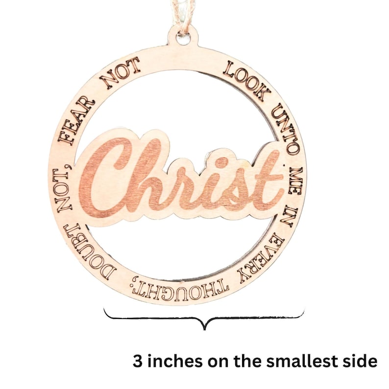 Look Unto Christ Doubt Not Fear Not Christmas Ornament, Bulk Youth ...