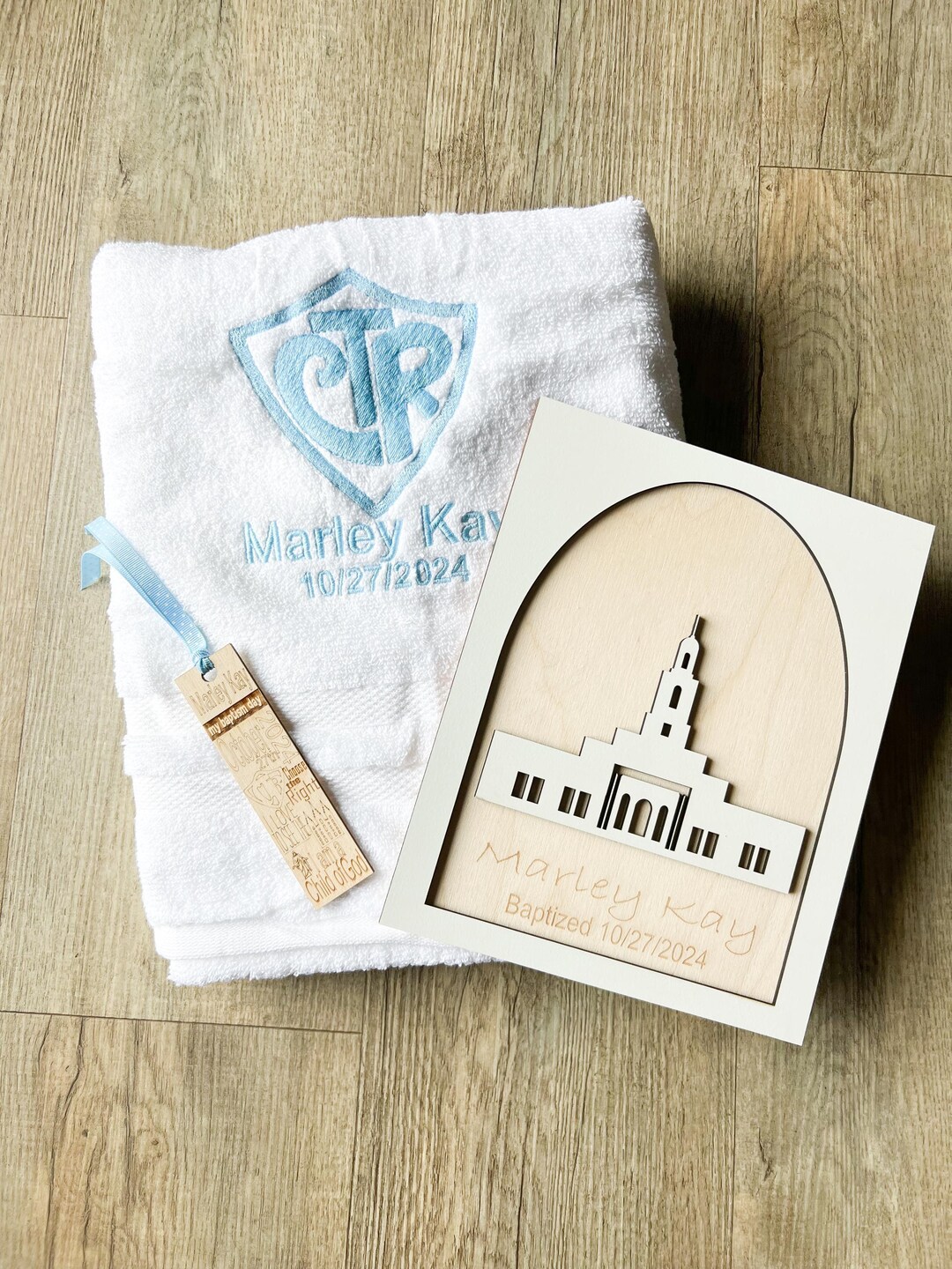 LDS Baptism Gift Set | Personalized Ctr and Baptism Gifts | Baptized ...