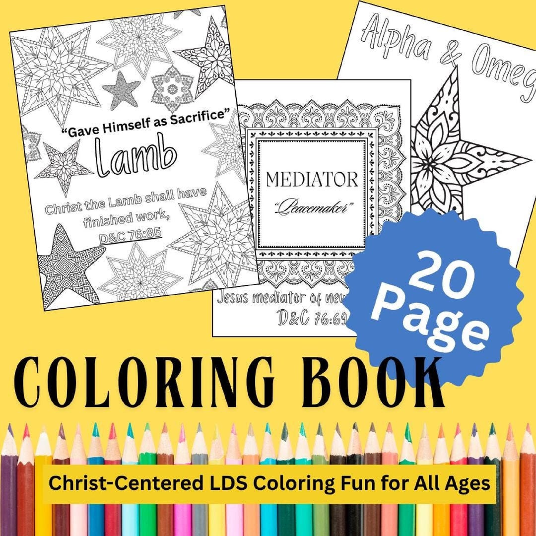 Names of Jesus Christ Coloring Book | Doctrine & Covenants PDF | Come ...