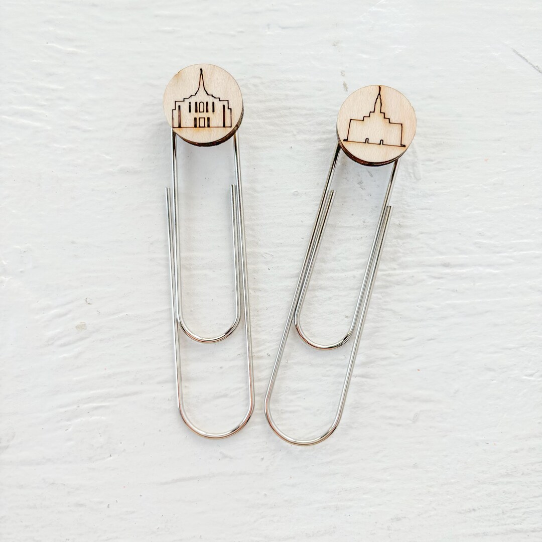 LDS Temple Paperclip Bookmark, Bookmarks for Books Scriptures Journals ...