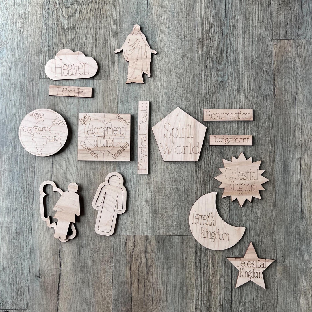 Plan of Salvation Wooden Teaching Aid LDS Church Visual Aid Come Follow ...