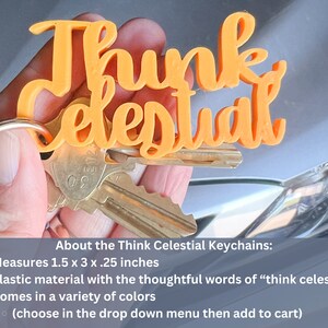 Think Celestial Keychain: LDS Gift, Church of Jesus Christ - Etsy