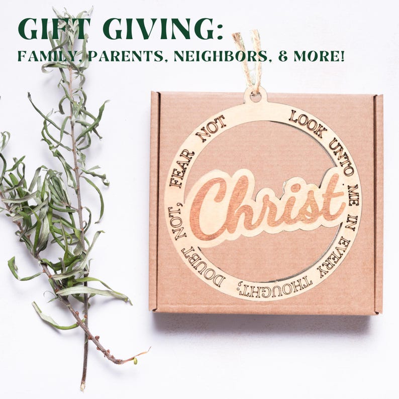 Look Unto Christ Doubt Not Fear Not Christmas Ornament, Bulk Youth ...