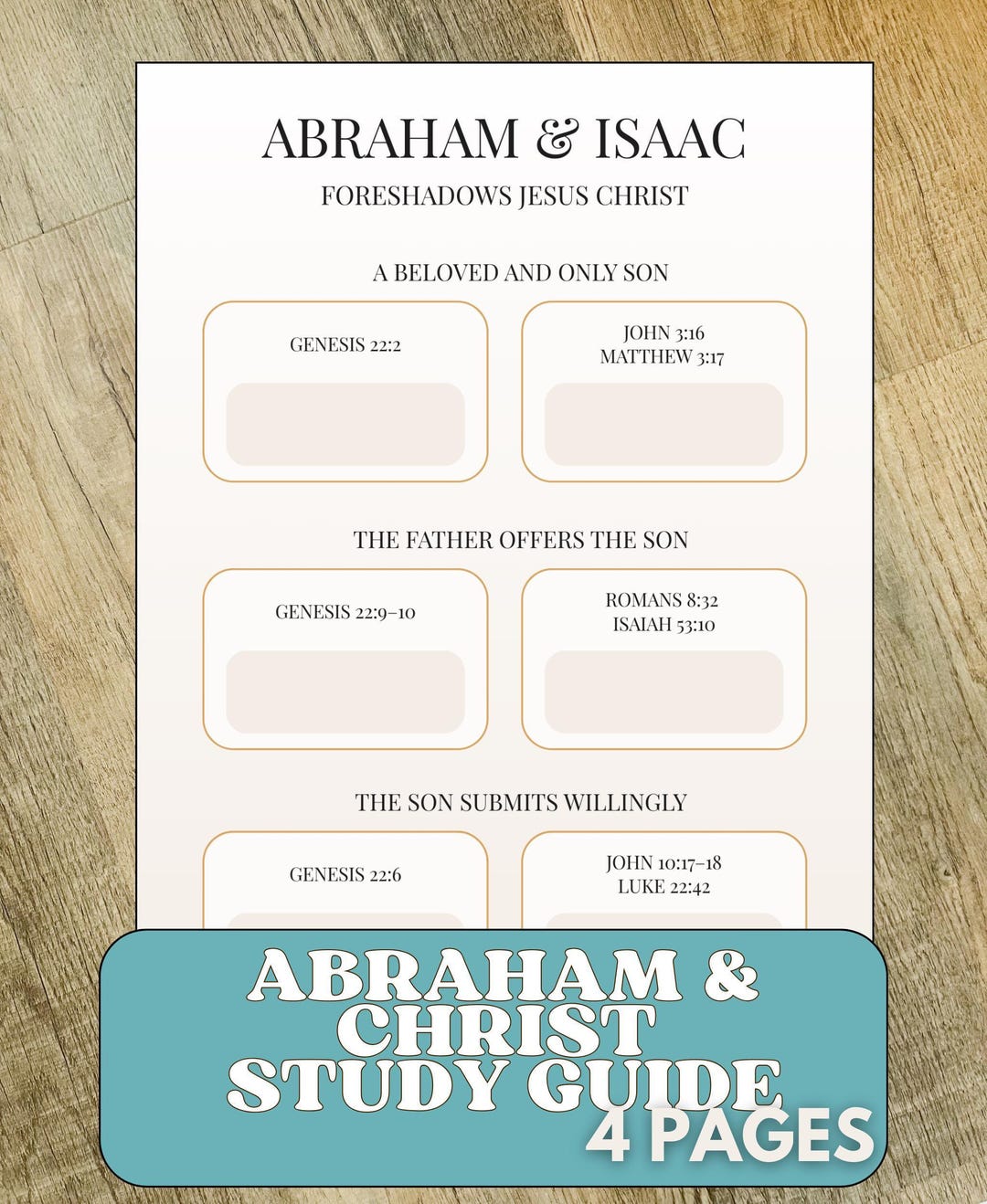 Abraham & Isaac | Type and Shadow of Jesus Christ | Genesis 22 ...
