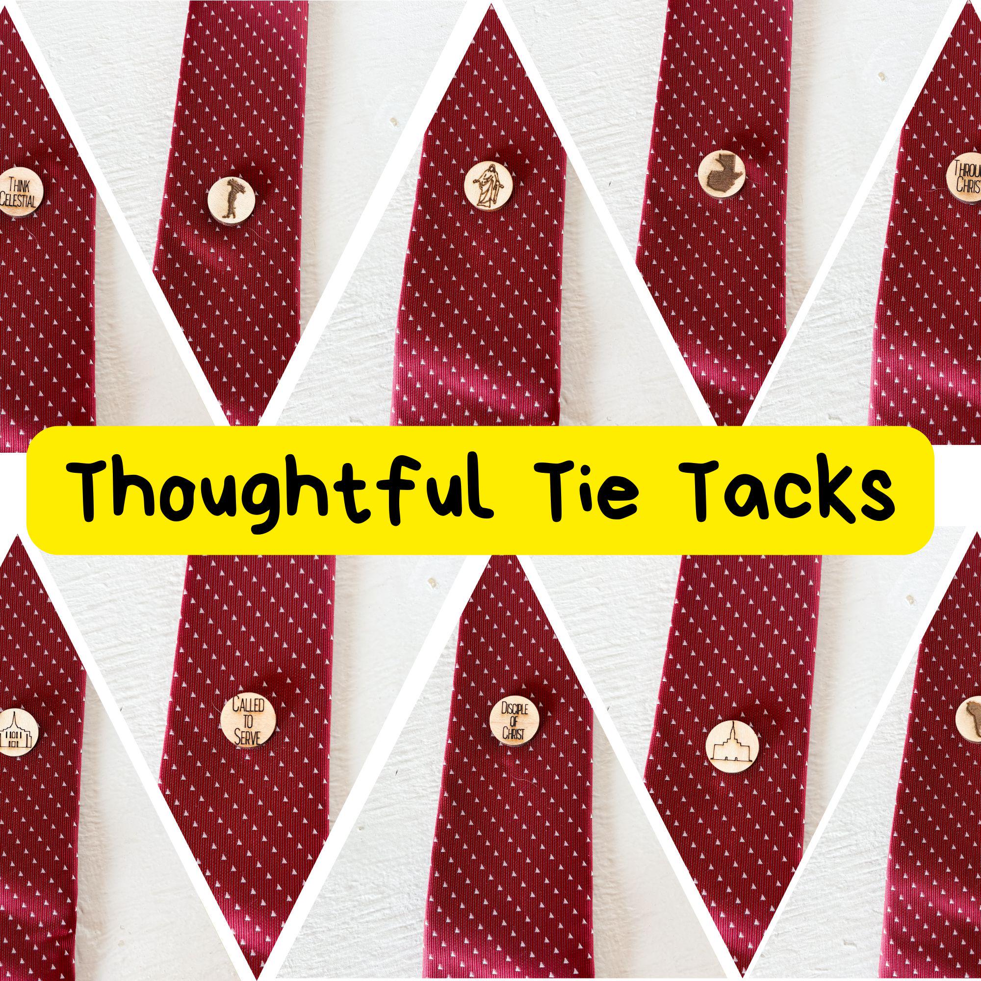 Engraved Primary Boys Tie Tacks - Choose the Right (CTR) | LDS Baptism ...