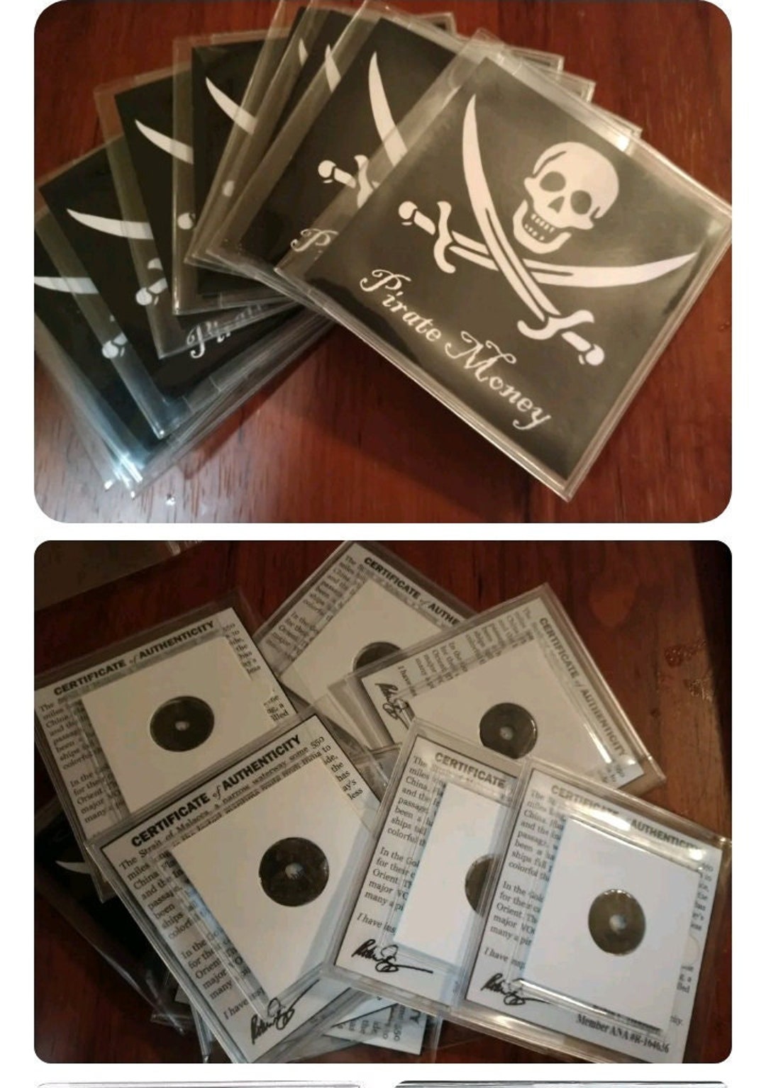 SET of 10: Authentic Pirate Coins From 18th Century Tin Piti - Etsy