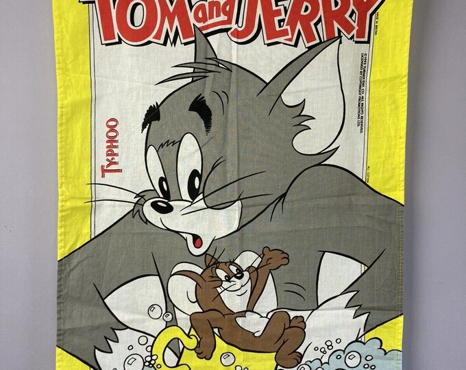 Vintage Tom and Jerry Tea Towel Typhoo Tea 90s Retro TV NEW UNUSED ...