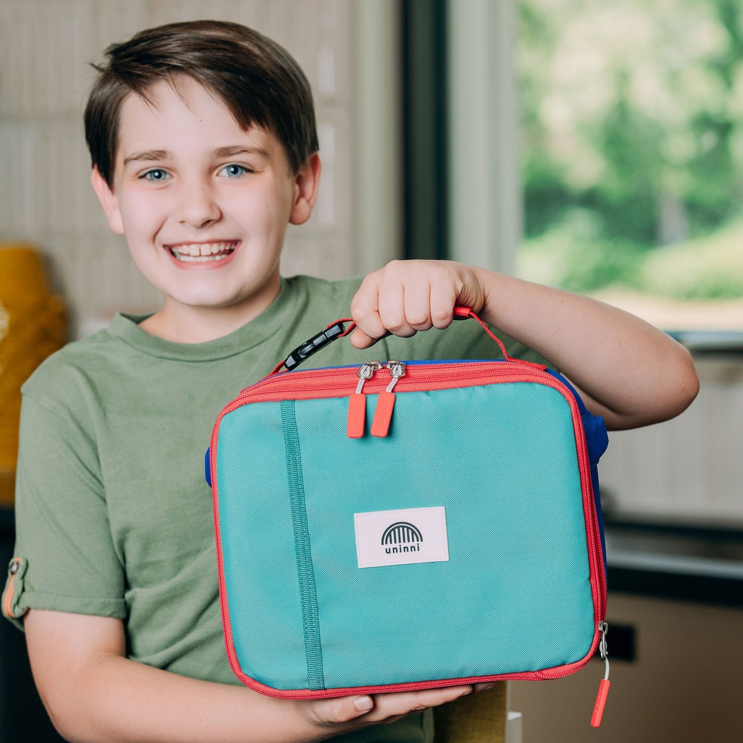 Color Block Lunch Box | Insulated Lunch Bag | Water Resistant | Kids ...