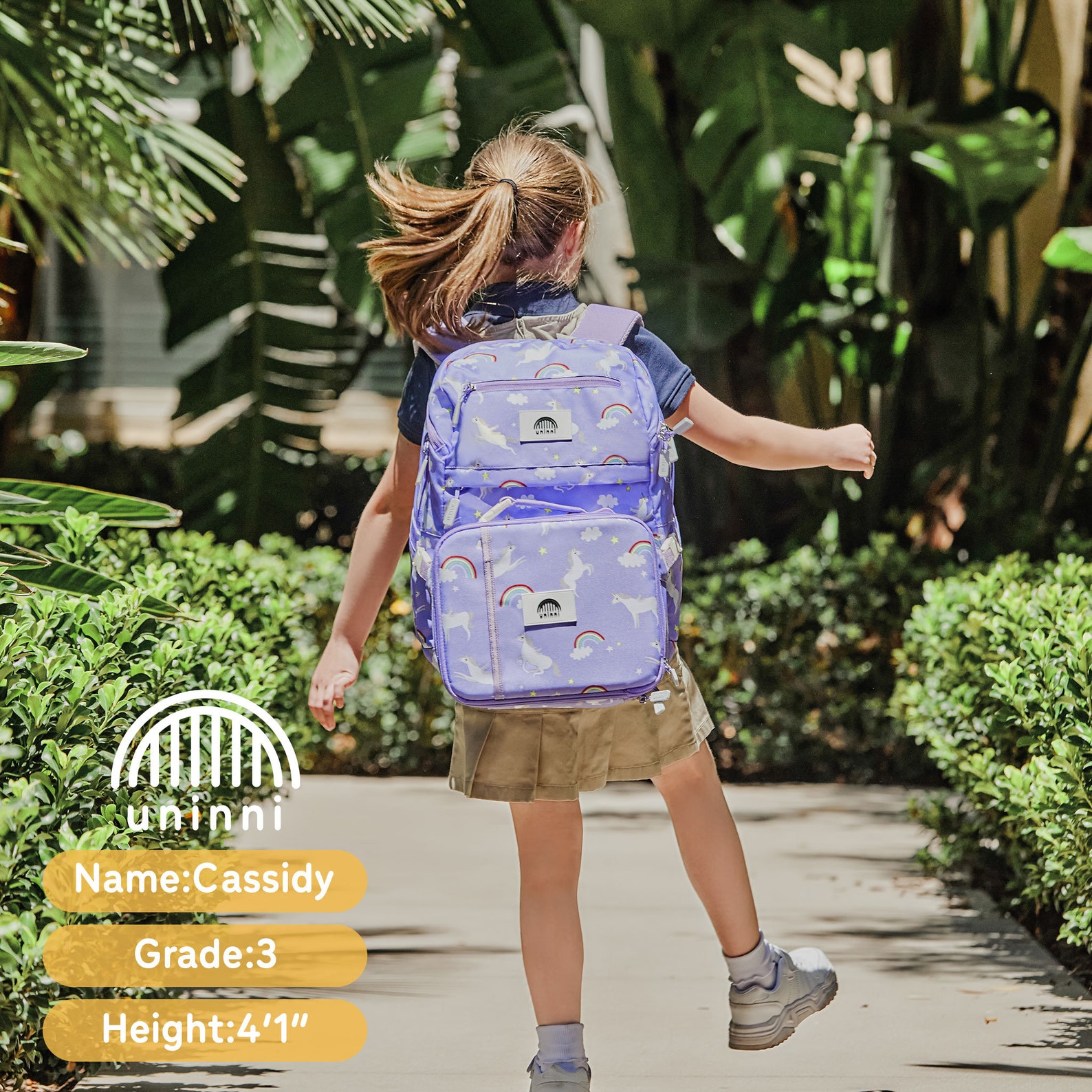 16" Backpack School Set for Kids 7+ | Unicorn Backpack | Unicorn Lunch ...