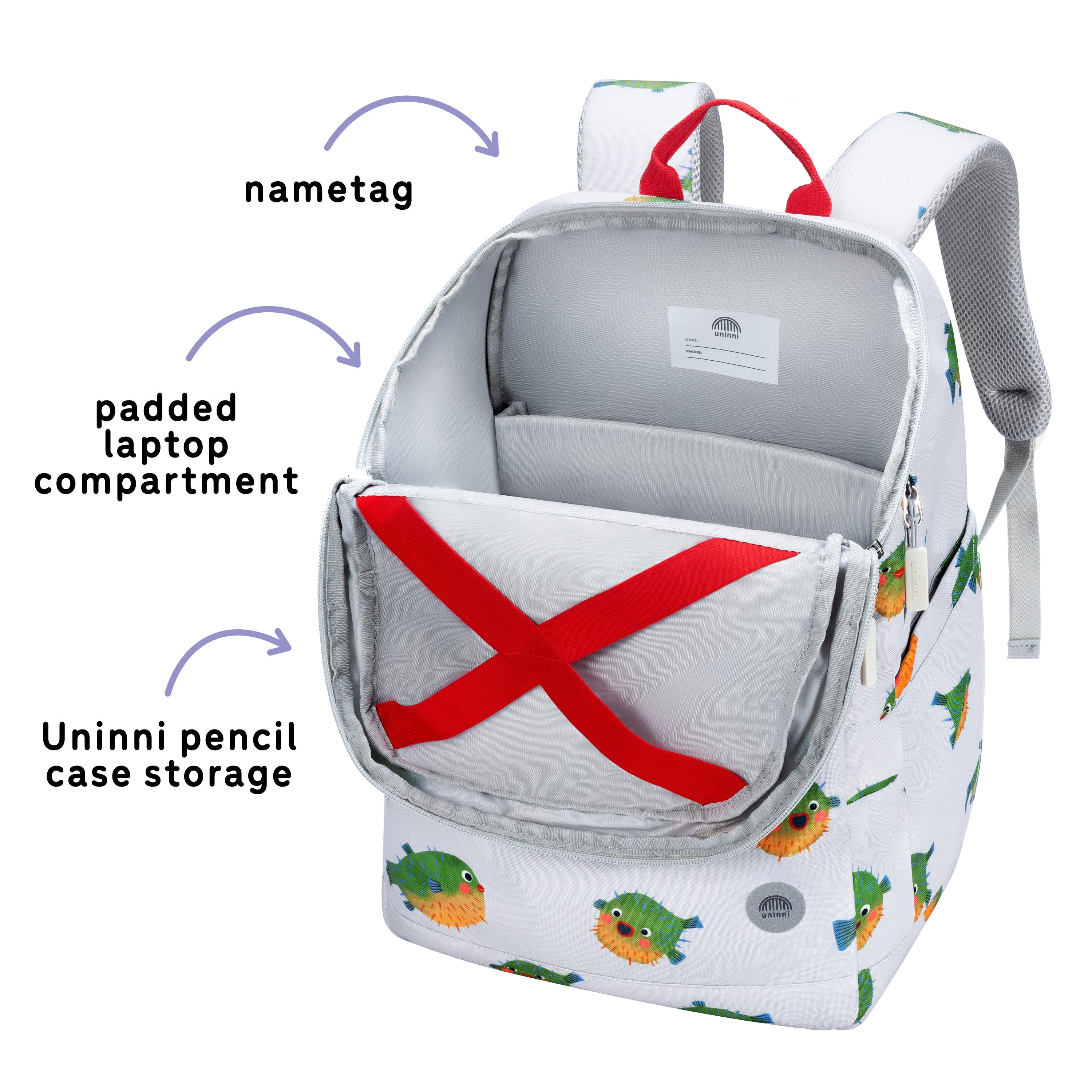 16 Puffer Fish Backpack for Kids 7 Kids Backpack Back to School Gifts ...