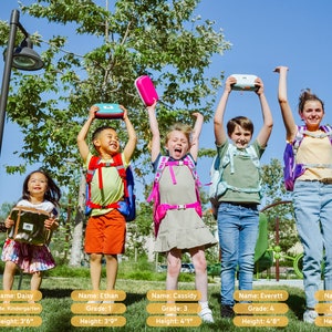 Color Block Lunch Box | Insulated Lunch Bag | Water Resistant | Kids ...