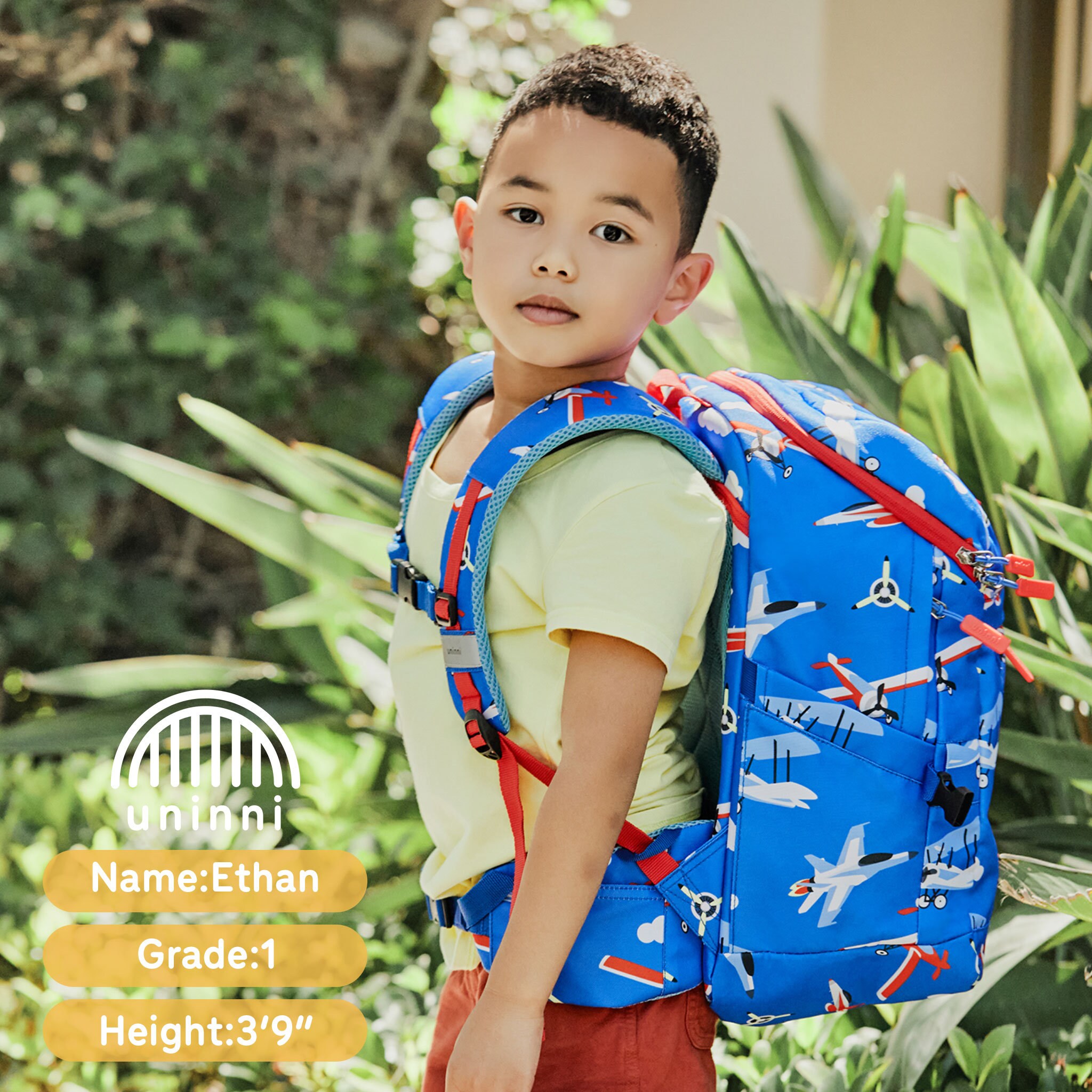 16 Backpack School Set for Kids 7 Airplane Backpack Lunch Bag Airplane ...