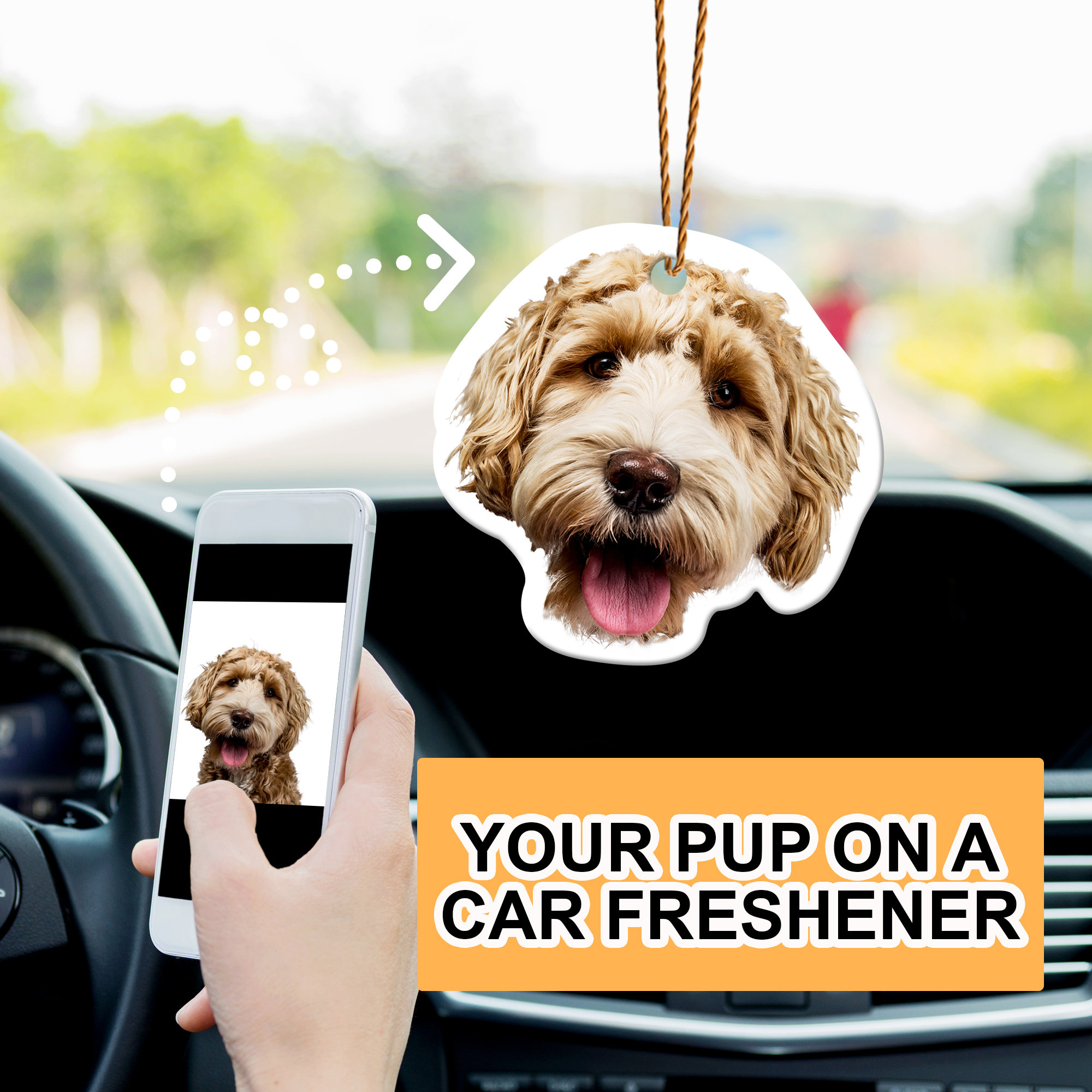 Custom Air Freshener From Your Pet Photo,picture Air Freshener,car ...