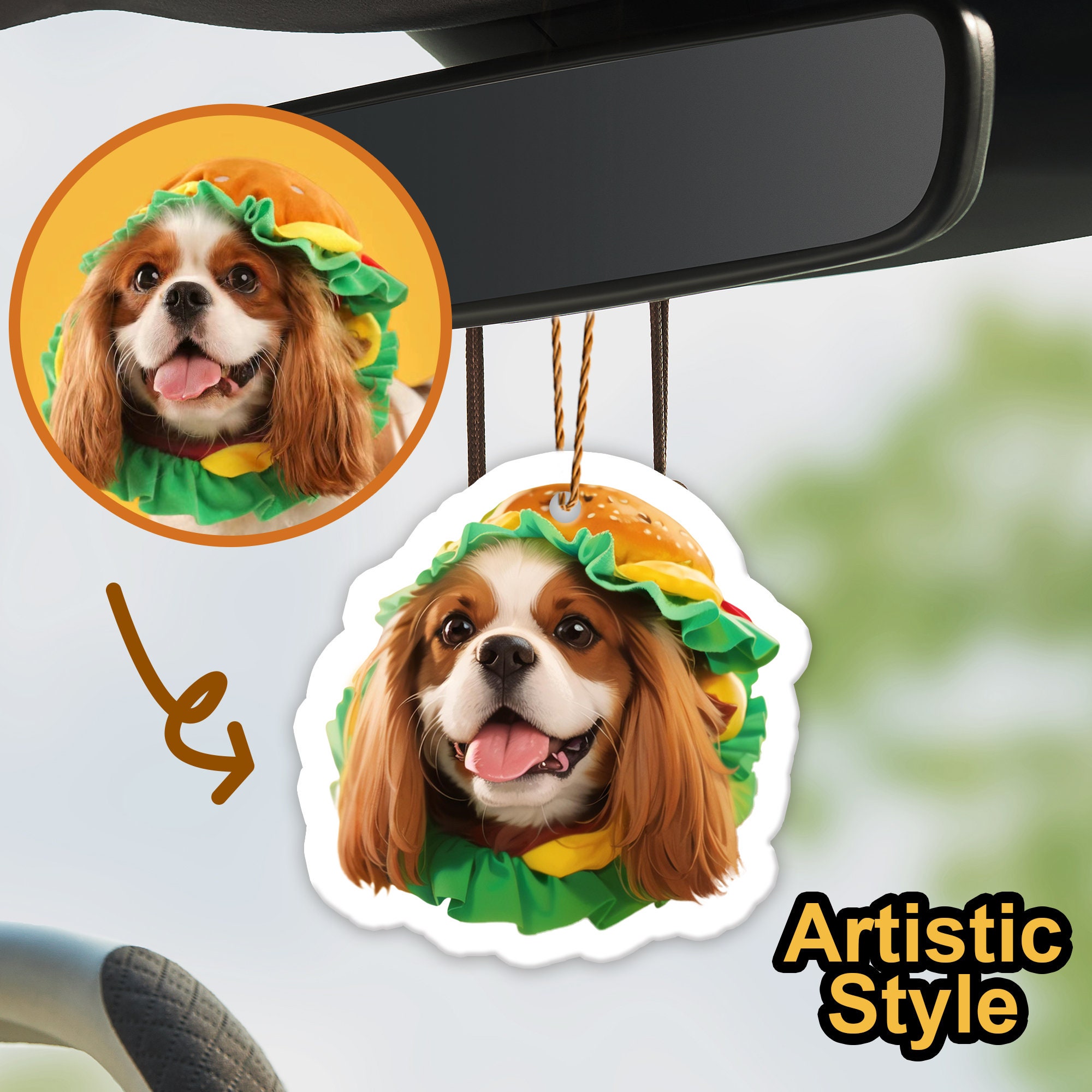 Custom Air Freshener From Your Pet Photo,picture Air Freshener,car ...