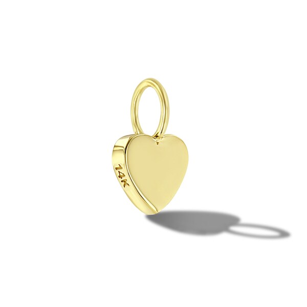 Gold Heart Charm - Etsy