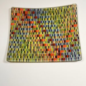 Fused Glass Tapestry Plate - Etsy