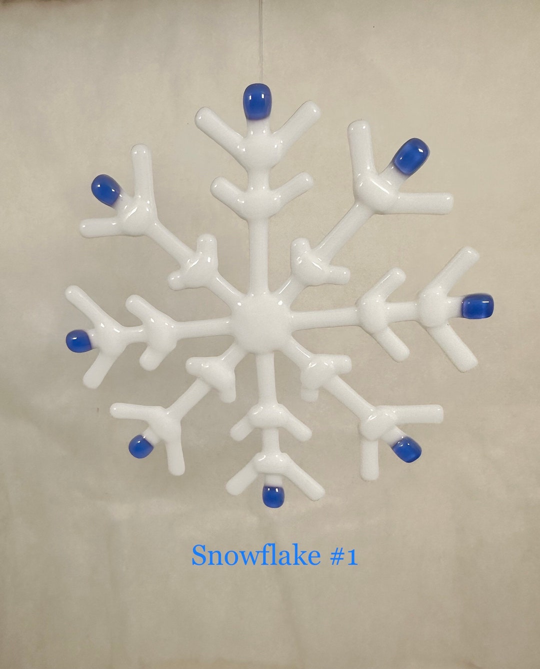 Fused Glass Snowflakes - Etsy