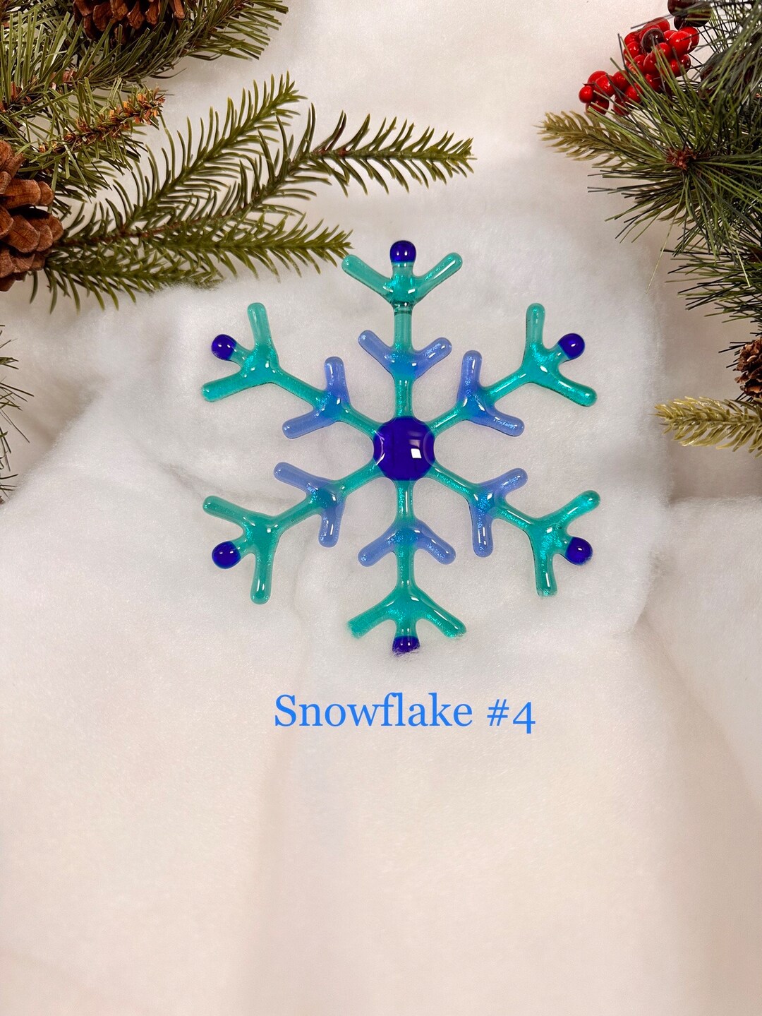 Fused Glass Snowflakes - Etsy