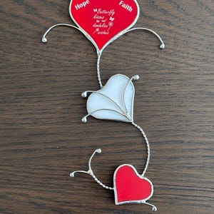 Stained Glass Dangling Hearts - Etsy