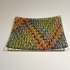 Fused Glass Tapestry Plate - Etsy