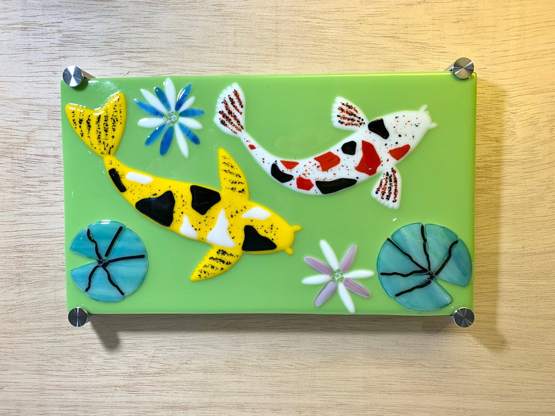 Koi Fish Wall Art Panel - Etsy
