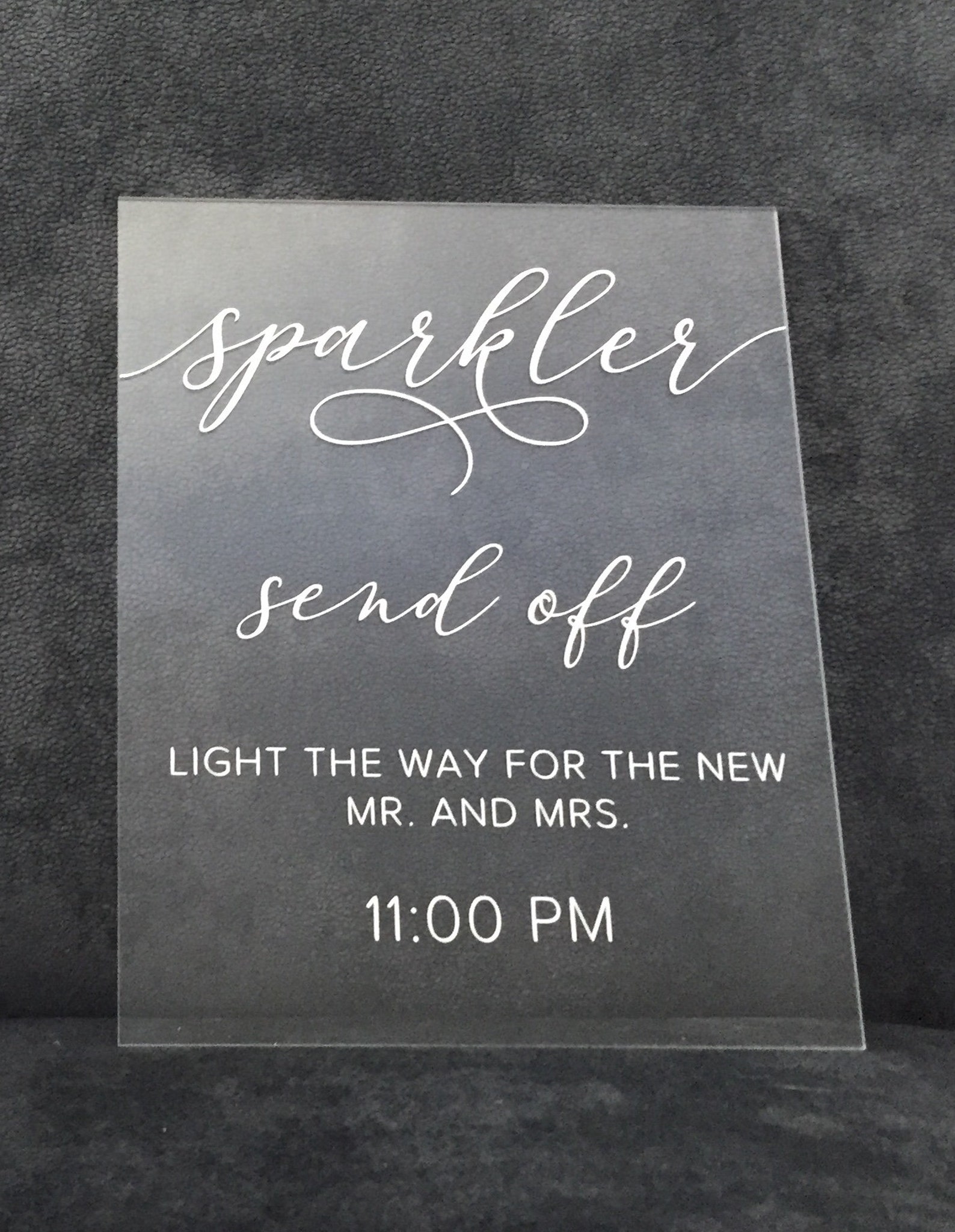Sparkler Send off Sign Acrylic Wedding Sign Wedding - Etsy