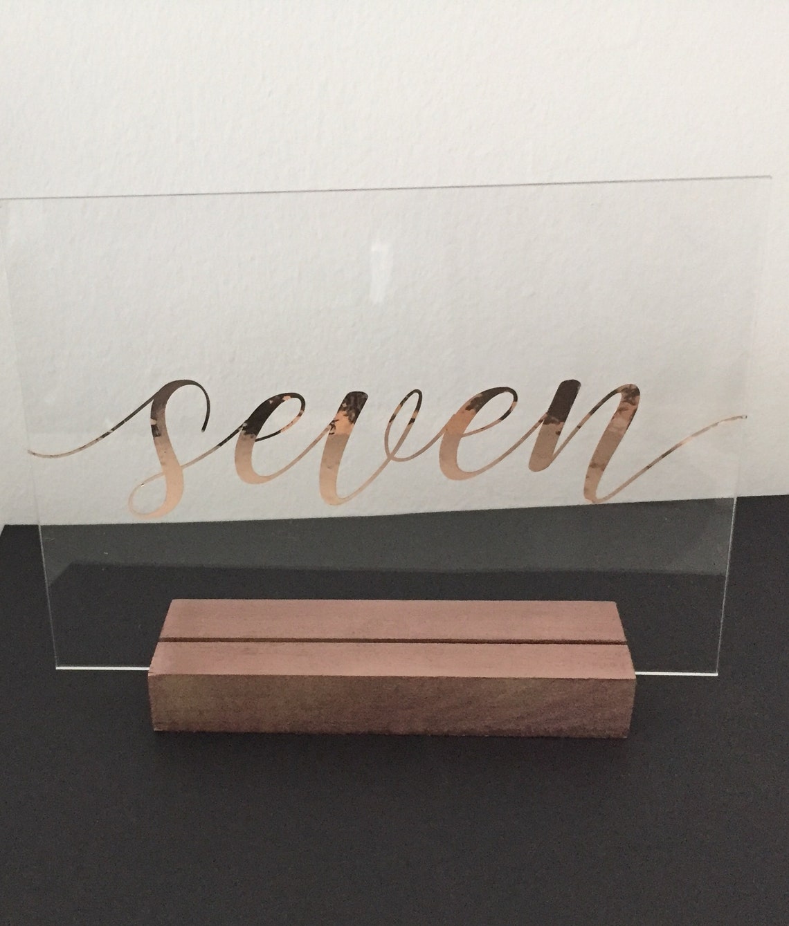 Rose Gold Table Numbers Wedding Table Numbers Acrylic | Etsy