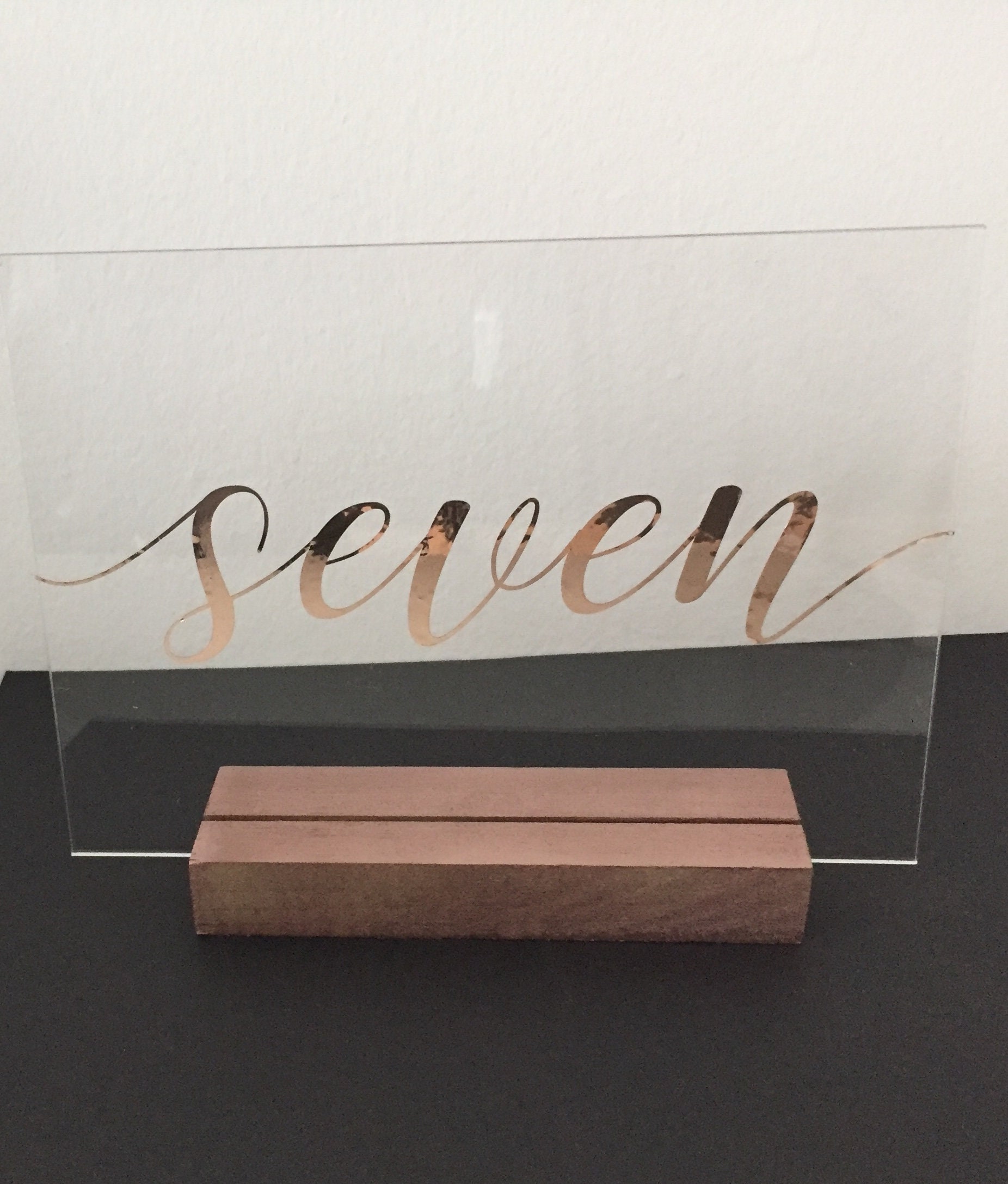 Rose Gold Table Numbers Wedding Table Numbers Acrylic - Etsy