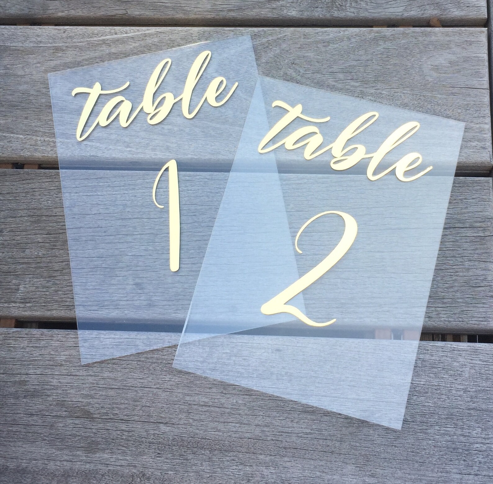 Wedding Table Numbers Gold Table Numbers Acrylic Gold - Etsy