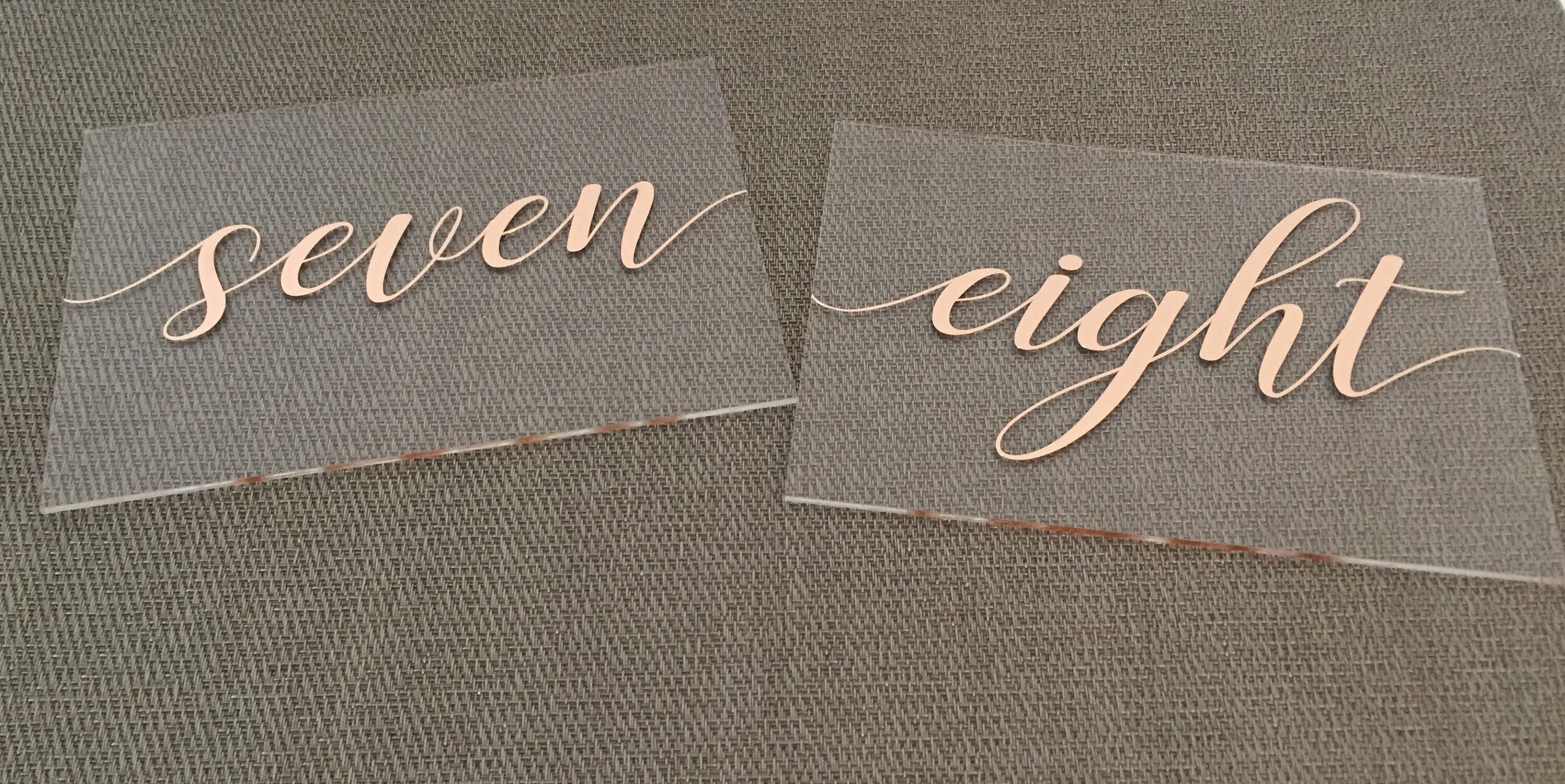 Rose Gold Table Numbers Wedding Table Numbers Acrylic - Etsy