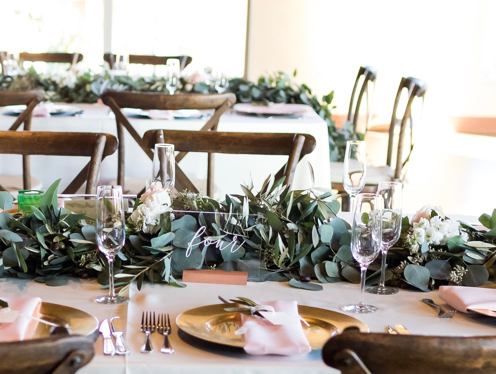 Acrylic Table Numbers Wedding Table Number Wedding Table - Etsy