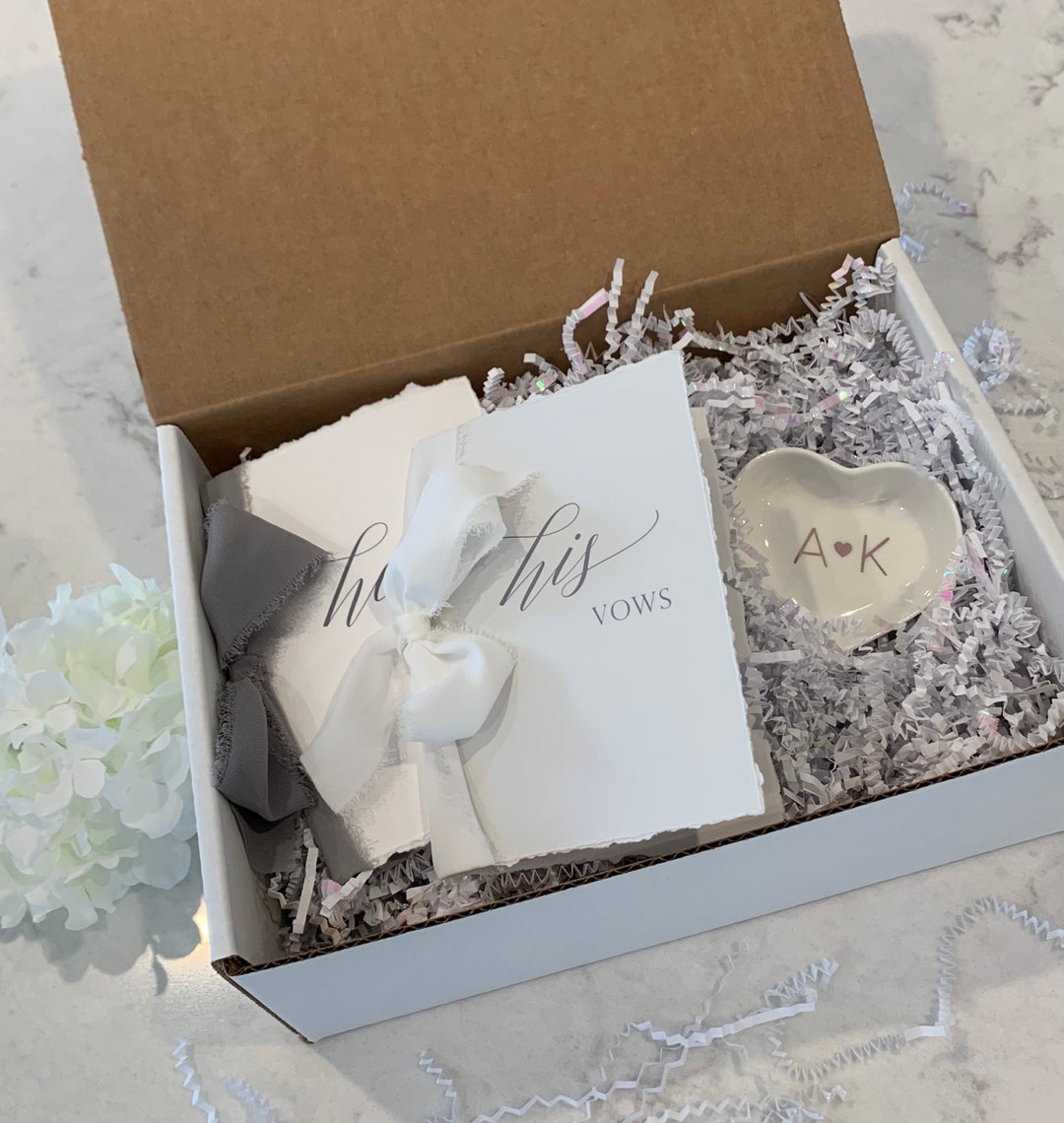 Engagement Gift Box | Personalized Gift for Bride and Groom | His and ...