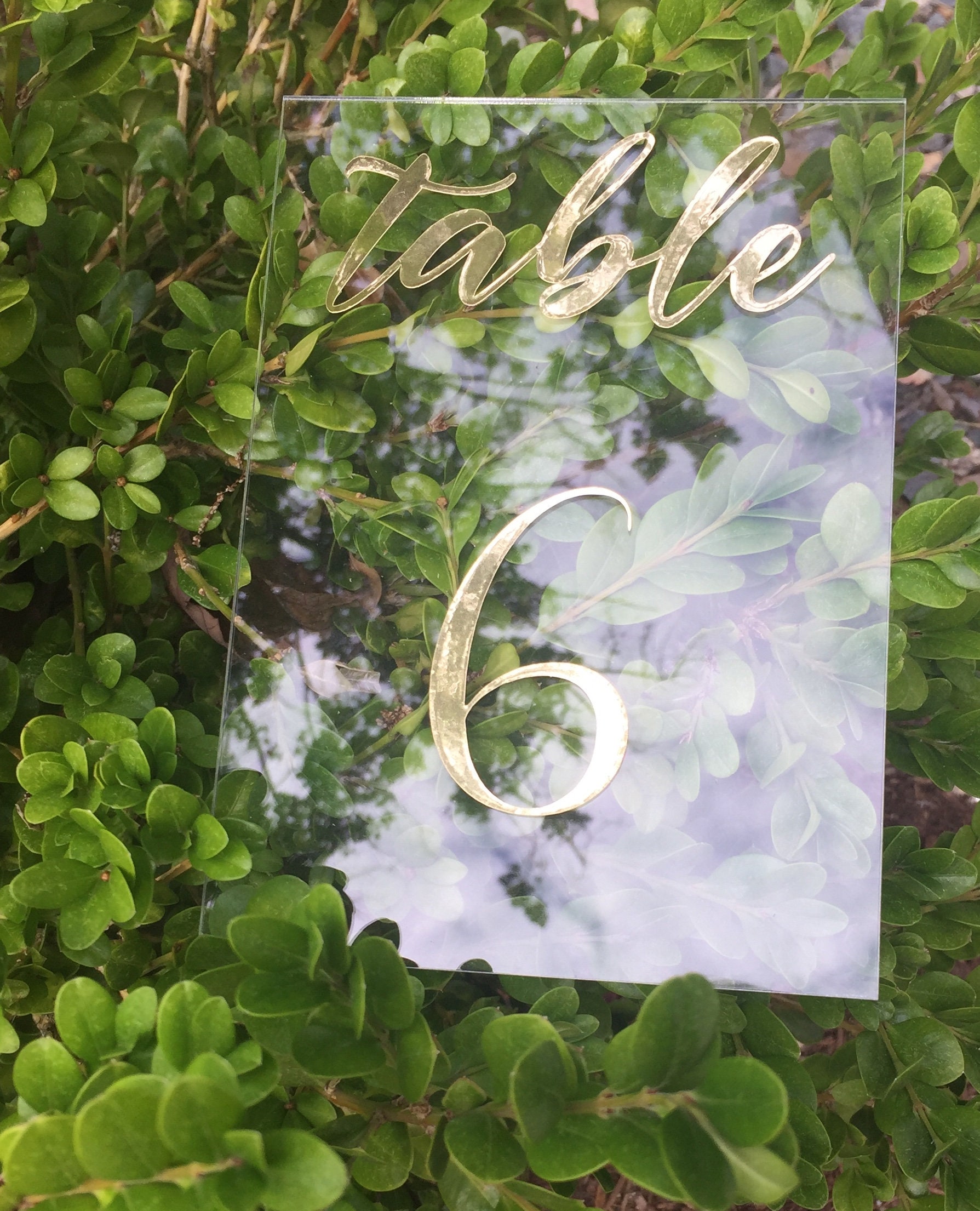 Wedding Table Numbers Gold Table Numbers Acrylic Gold - Etsy