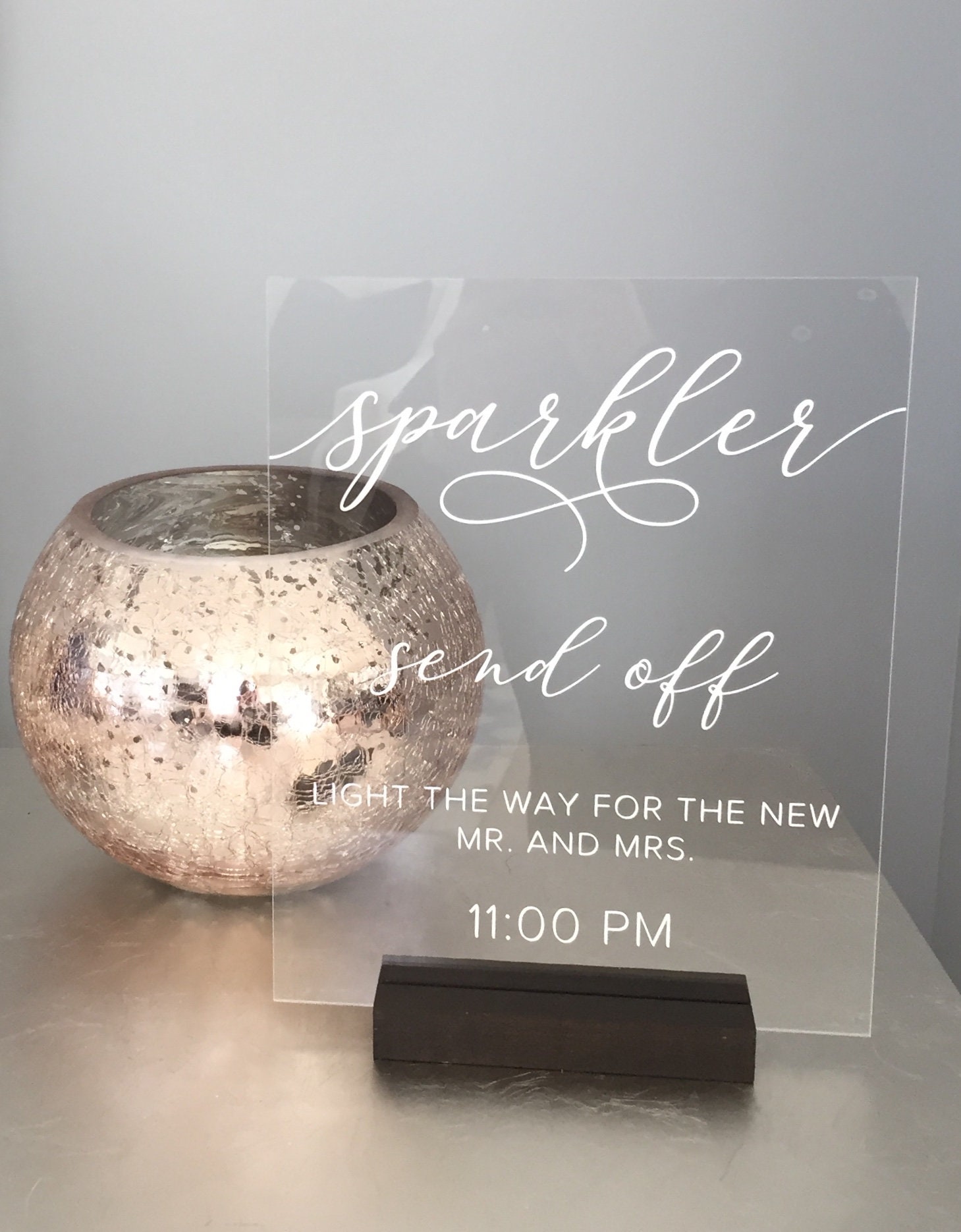 Sparkler Send off Sign Acrylic Wedding Sign Wedding - Etsy