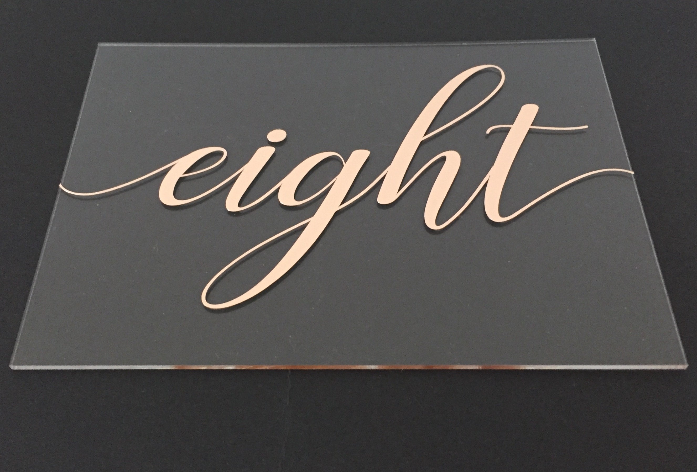 Rose Gold Table Numbers Wedding Table Numbers Acrylic - Etsy