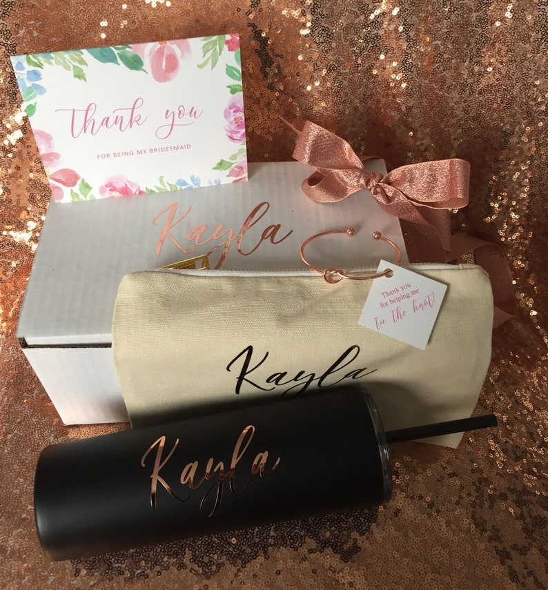 Bridesmaid Thank You Gift Box Thank You for Being My - Etsy