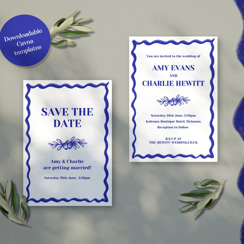 Greek Wedding Invitation - Etsy