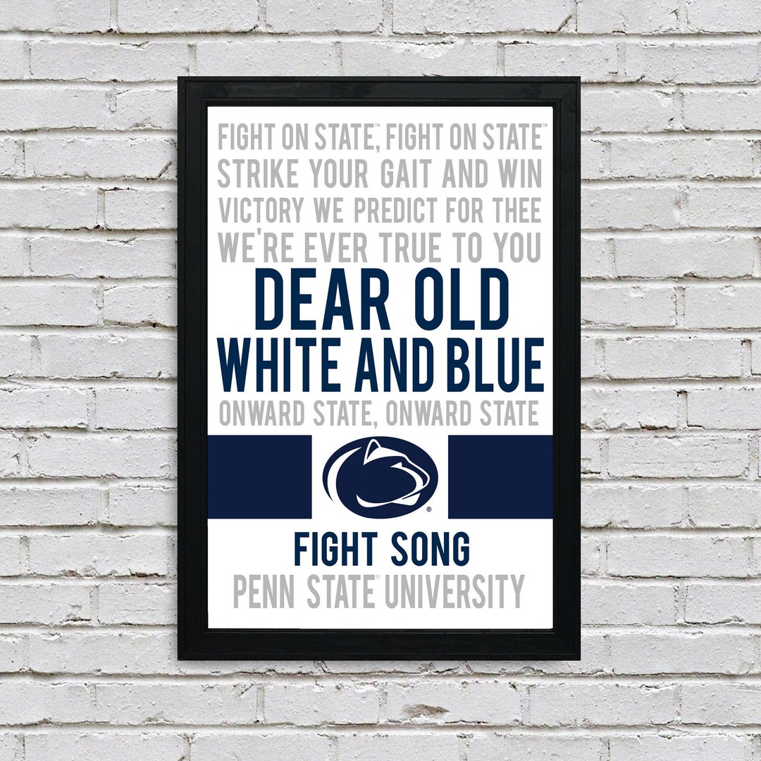 Penn State Fight Song Art Print: Limited Edition 13x19" - Etsy
