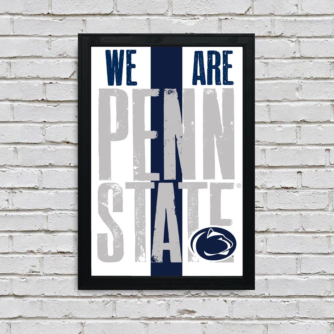 Limited Edition We Are Penn State Letterpress Poster Art Print - Gifts ...