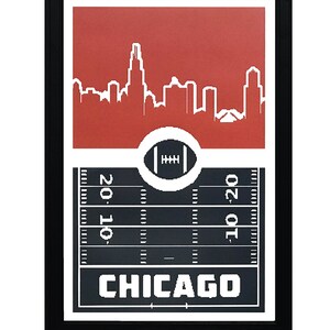 Limited Edition Chicago Bears Poster - Retro Video Game Art Print ...