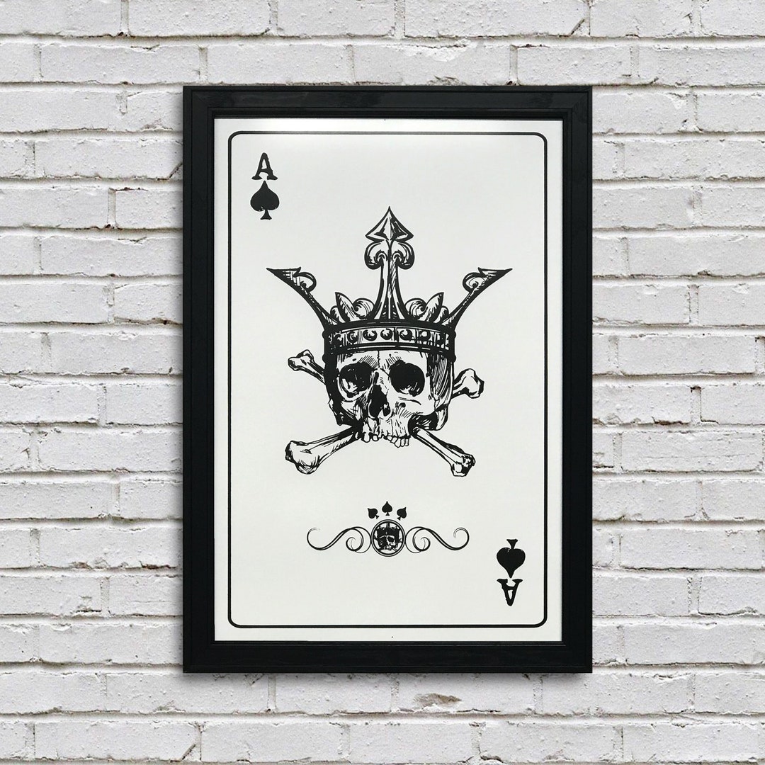 Limited Edition Ace of Spades Texas Hold Em Poker Room - Etsy