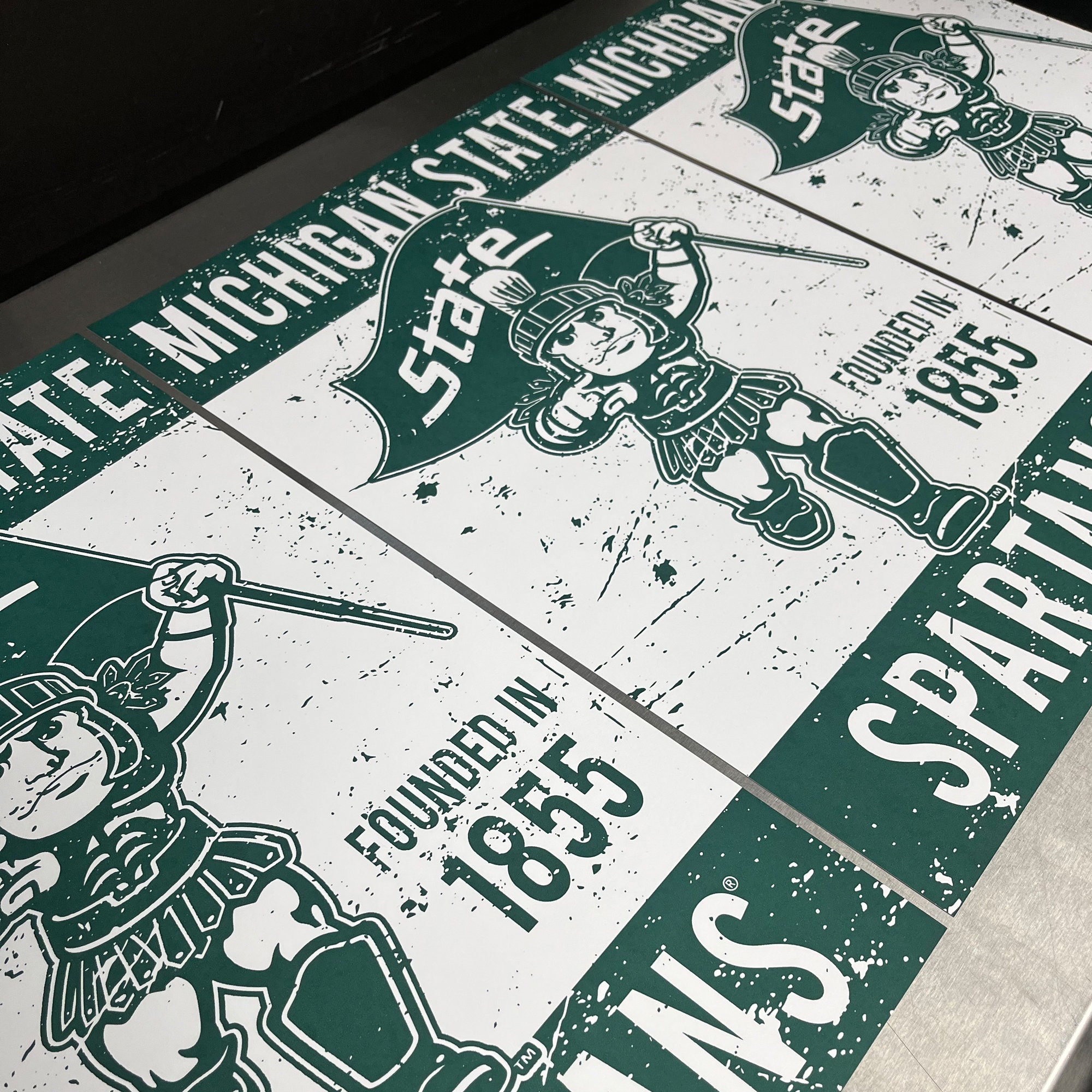 Michigan State Sparty Mascot Vintage Poster Art Print (13x19") - Etsy