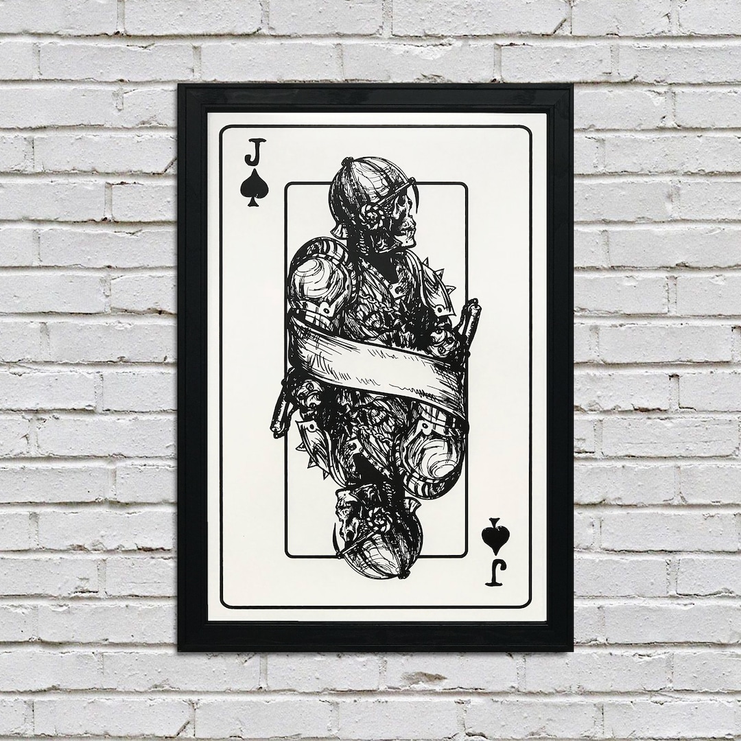 Limited Edition Jack of Spades - Gifts for Gamblers - Poker Room - Card ...