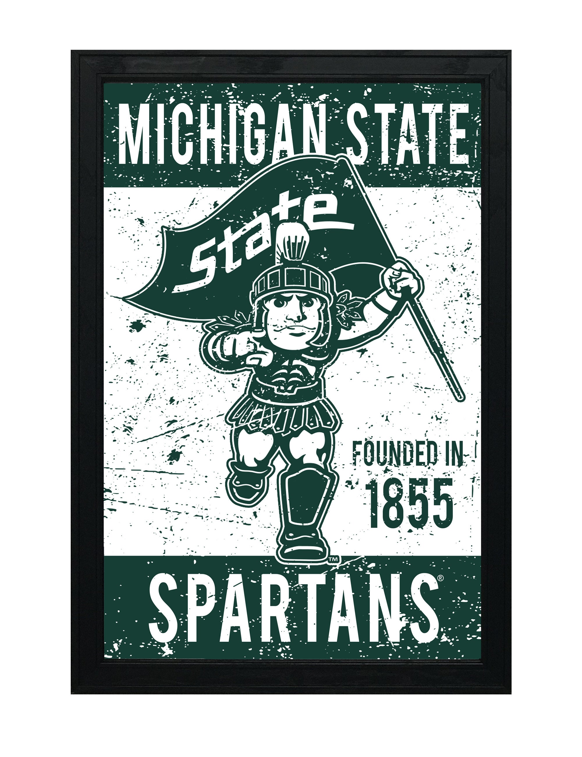 Limited Edition Michigan State Sparty Mascot Poster Gifts for Mich ...