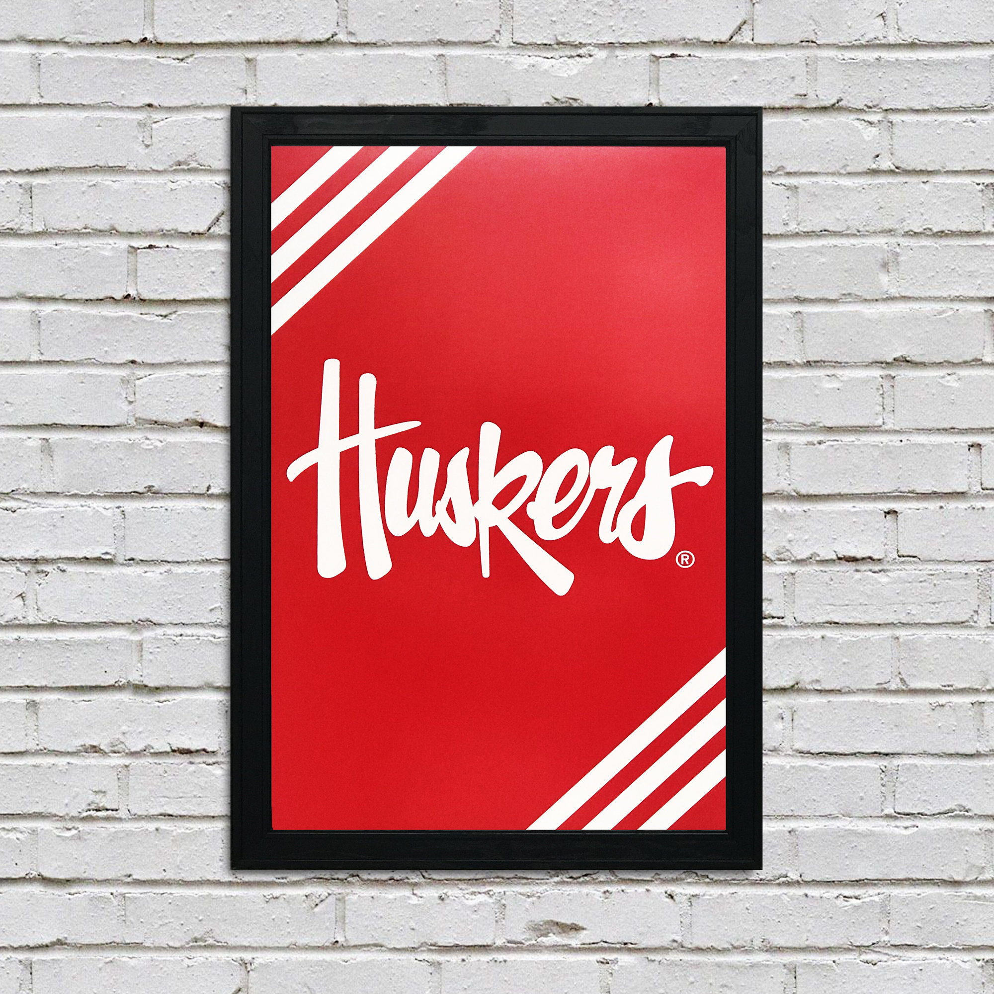 Limited Edition Nebraska Huskers Poster Script Logo - Etsy