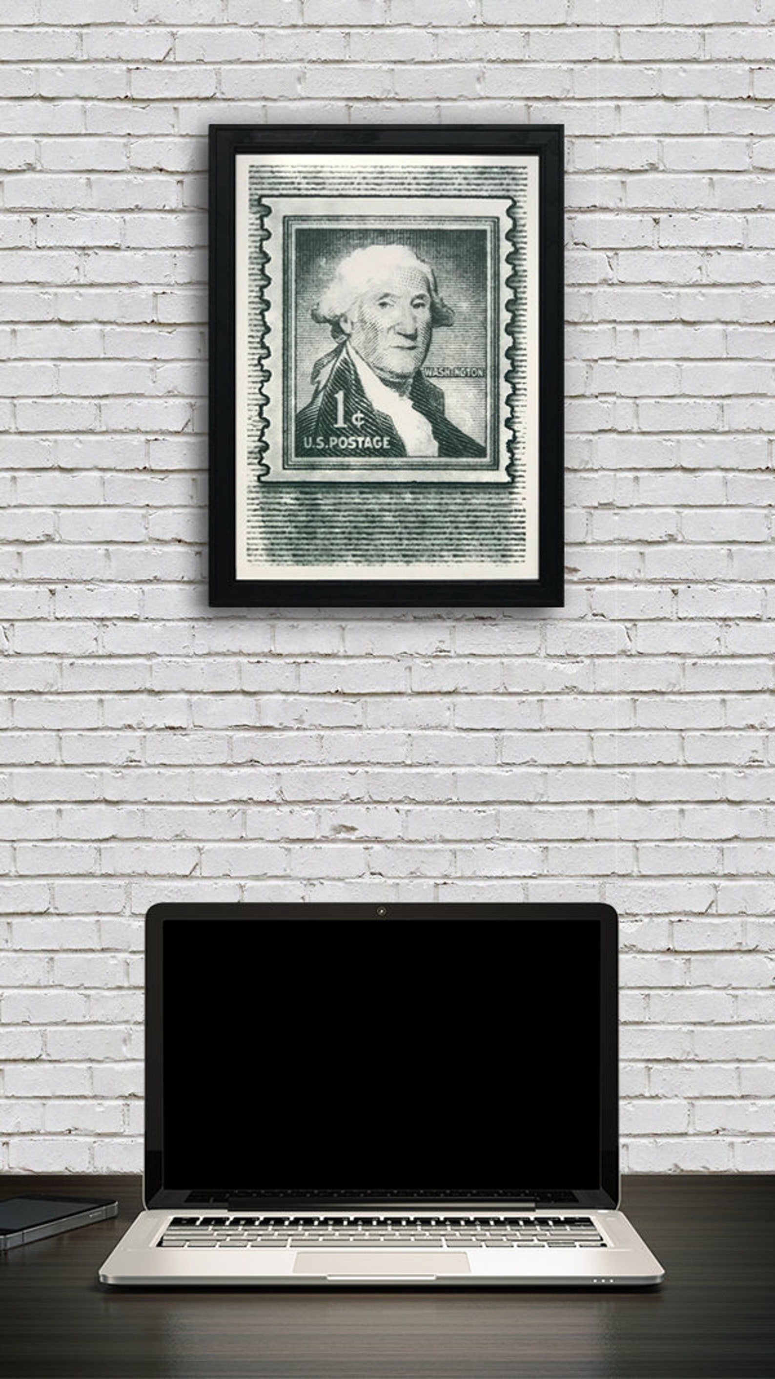 Limited Edition George Washington Poster - Postage Stamp Art - 13x19 ...
