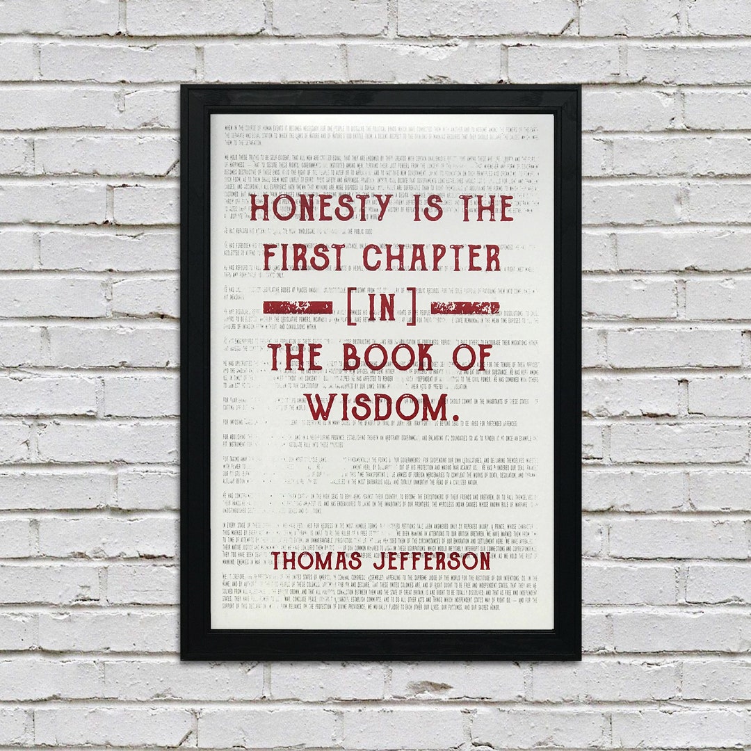 Limited Edition Thomas Jefferson Poster Art - Red - 13x19" - Etsy